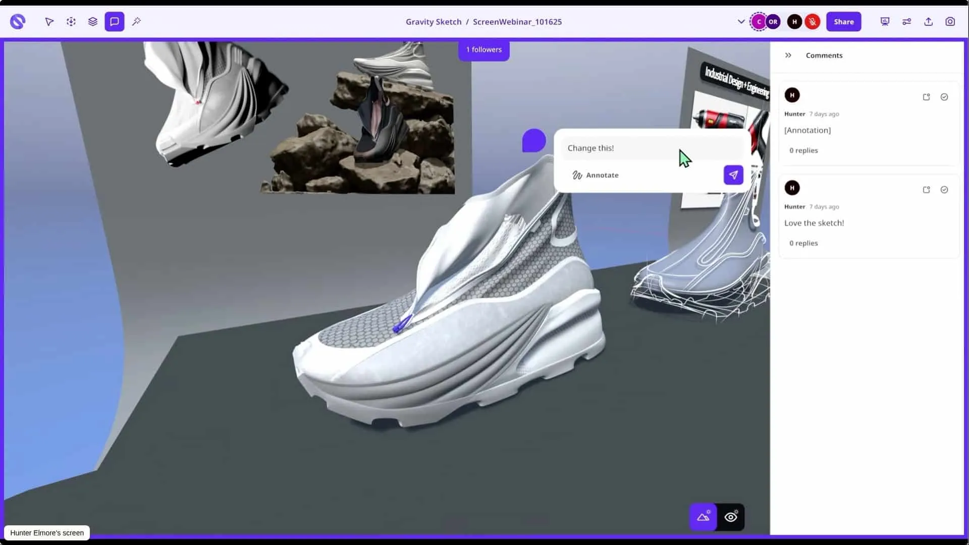 Updates to the Gravity Sketch screen experience - Gravity Sketch